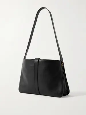 NILI LOTAN Jane Leather Shoulder Bag - Black
