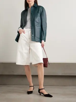 HAIKURE Becky Cotton And Linen-blend Twill Shorts - Neutrals