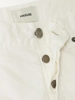 HAIKURE Becky Cotton And Linen-blend Twill Shorts - Neutrals