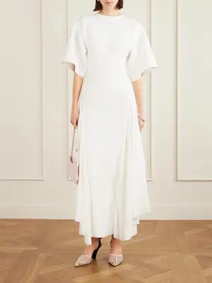 Jacquemus Mistral Draped Knitted Maxi Dress