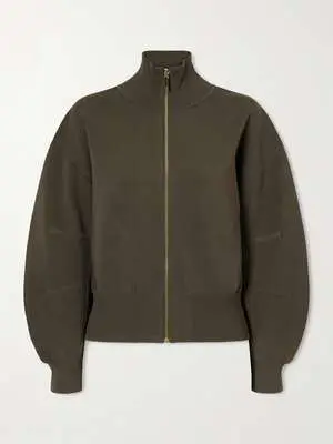 JOSEPH Sable Milano-knit Bomber Jacket