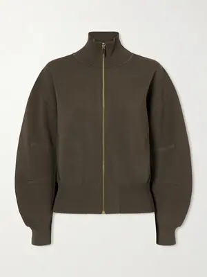 JOSEPH Sable Milano-knit Bomber Jacket - Green