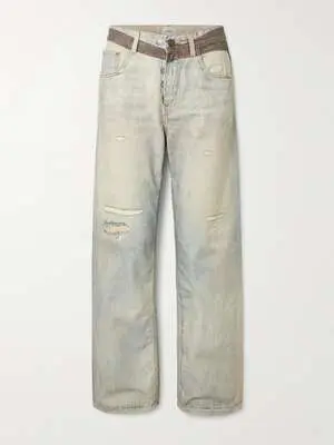 HAIKURE Bonnie Distressed Mid-rise Jeans - Light Denim