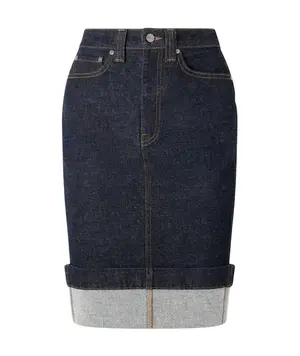 Khaite Kendra Denim Skirt - Blue