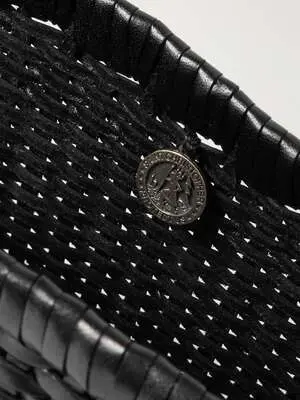 Dragon Diffusion B Weave Small Woven Leather Tote - Black