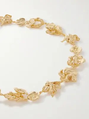 Completedworks Floral Plated Necklace