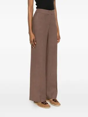 VIA MASINI 80 Wide Leg Linen Trousers
