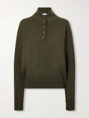 Veronica De Piante Alicia Wool Polo Shirt - Dark Green