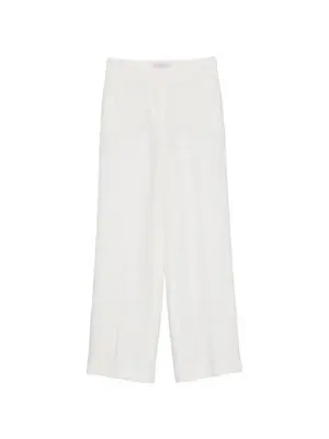 VIA MASINI 80 Linen Trousers - White