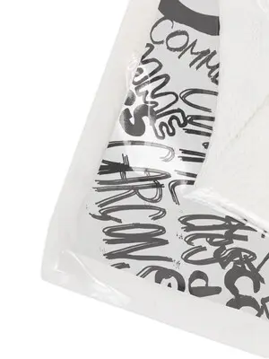 Comme Des Garçons Textured Nylon Socks - White