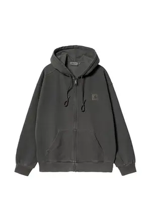 Carhartt Work In Progress Logo Cotton Hoodie - Black