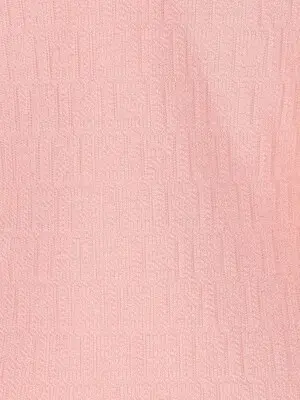Fendi Cotton And Silk Blend Short Dress - Pink