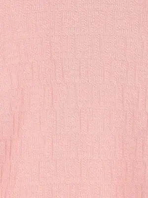 Fendi Cotton And Silk Blend Sweater - Pink