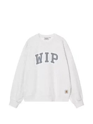 Carhartt Work In Progress Logo Cotton Sweatshirt - Grey