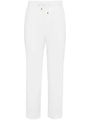 Brunello Cucinelli Linen Trousers - White