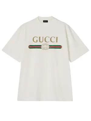 Gucci Silk Blend Jersey T-shirt - White
