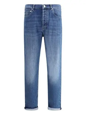 Brunello Cucinelli Denim Cotton Jeans - Blue