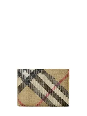 Burberry Burberry Nova Check Card Holder Beige
