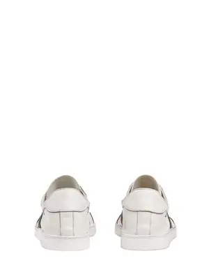 Gucci Stretch Leather Sneakers - White