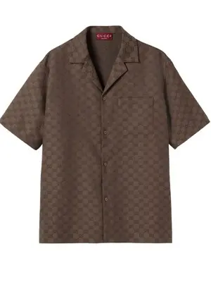 Gucci Bowling Shirt - Brown