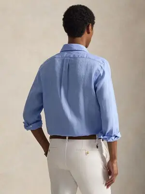 Polo Ralph Lauren Linen Shirt - Sky Blue