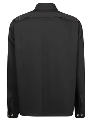 Rick Owens Wool Jacket With Zip - Black