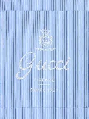 Gucci Bowling Shirt - Sky Blue