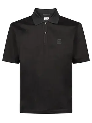 C.P. COMPANY C. P. Company Polo Shirt With Logo - Black