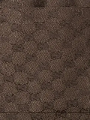 Gucci Gg Linen Blend Shorts - Brown