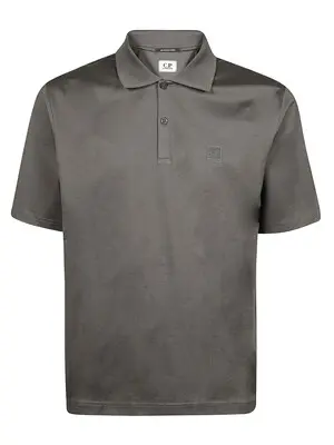 C.P. COMPANY C. P. Company Polo Shirt With Logo - Grey