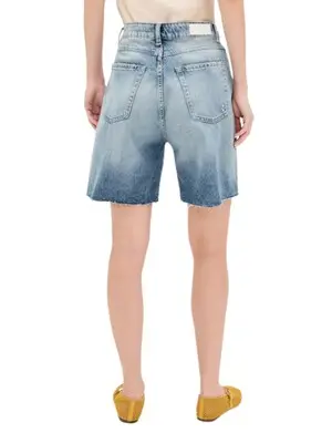 ICON DENIM LOS ANGELES Lea Denim Shorts - Blue