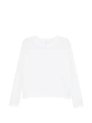 Norma Kamali Long Sleeve Round Neck Top