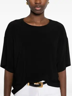 Norma Kamali Short Sleeve Crewneck T-shirt