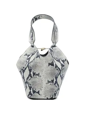 Khaite Lotus Mini Leather Tote - Beige