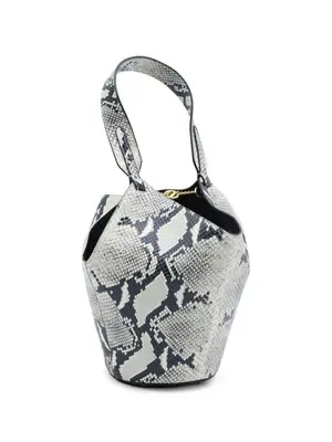 Khaite Lotus Mini Leather Tote - Beige