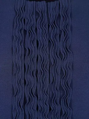 Emporio Armani Ruffled Jacket - Blue