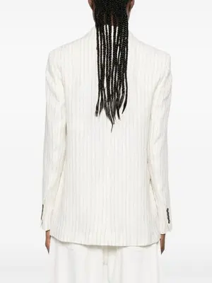 Max Mara Linen Single-breasted Jacket - Beige