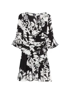 CATALINA Printed Ruffled Short Dress