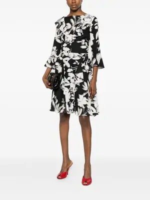CATALINA Printed Ruffled Short Dress