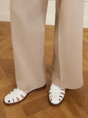 Church's Kelsey Woven Leather Sandals - White
