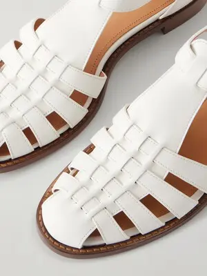 Church's Kelsey Woven Leather Sandals - White