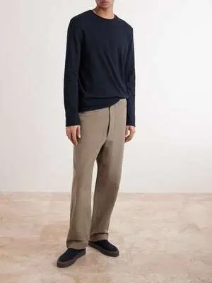 THE ROW Time Straight-leg Cotton Trousers