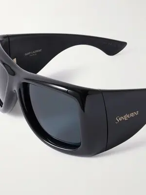 Saint Laurent Sl 902 Howl D-frame Sunglasses - Black