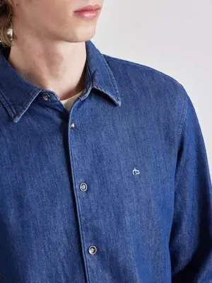 Rag & Bone Tomlin Embroidered Denim Shirt