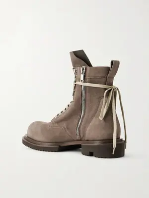 Rick Owens Army Gabe Full-grain Nubuck Boots