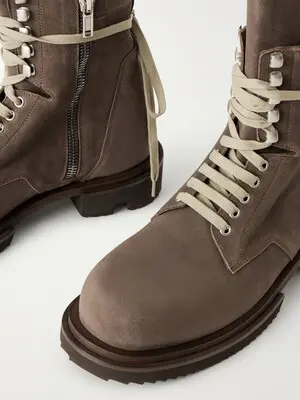 Rick Owens Army Gabe Full-grain Nubuck Boots