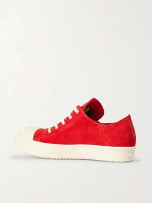 Rick Owens Extreme Low Suede Sneakers