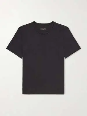 Rag & Bone Classic Cotton-jersey T-shirt - Black