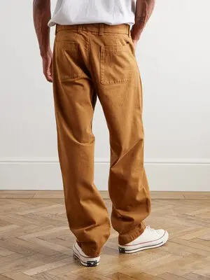 Nn07 Mylo 1874 Tapered Organic Cotton-twill Trousers