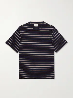 Oliver Peoples Webber Striped Cotton-jersey T-shirt